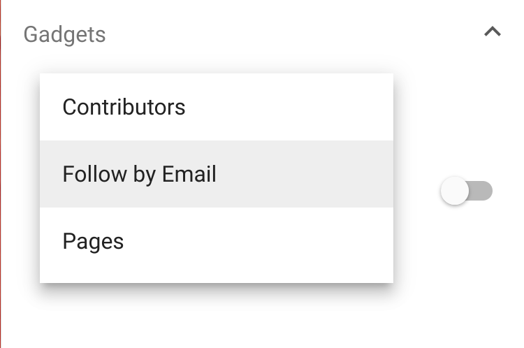 Remove the Follow by Email gadget from your Blogger blog
