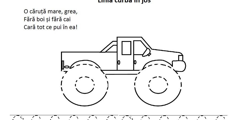 Lumea lui Scolarel...: Clasa pregătitoare:Linia curbă în jos