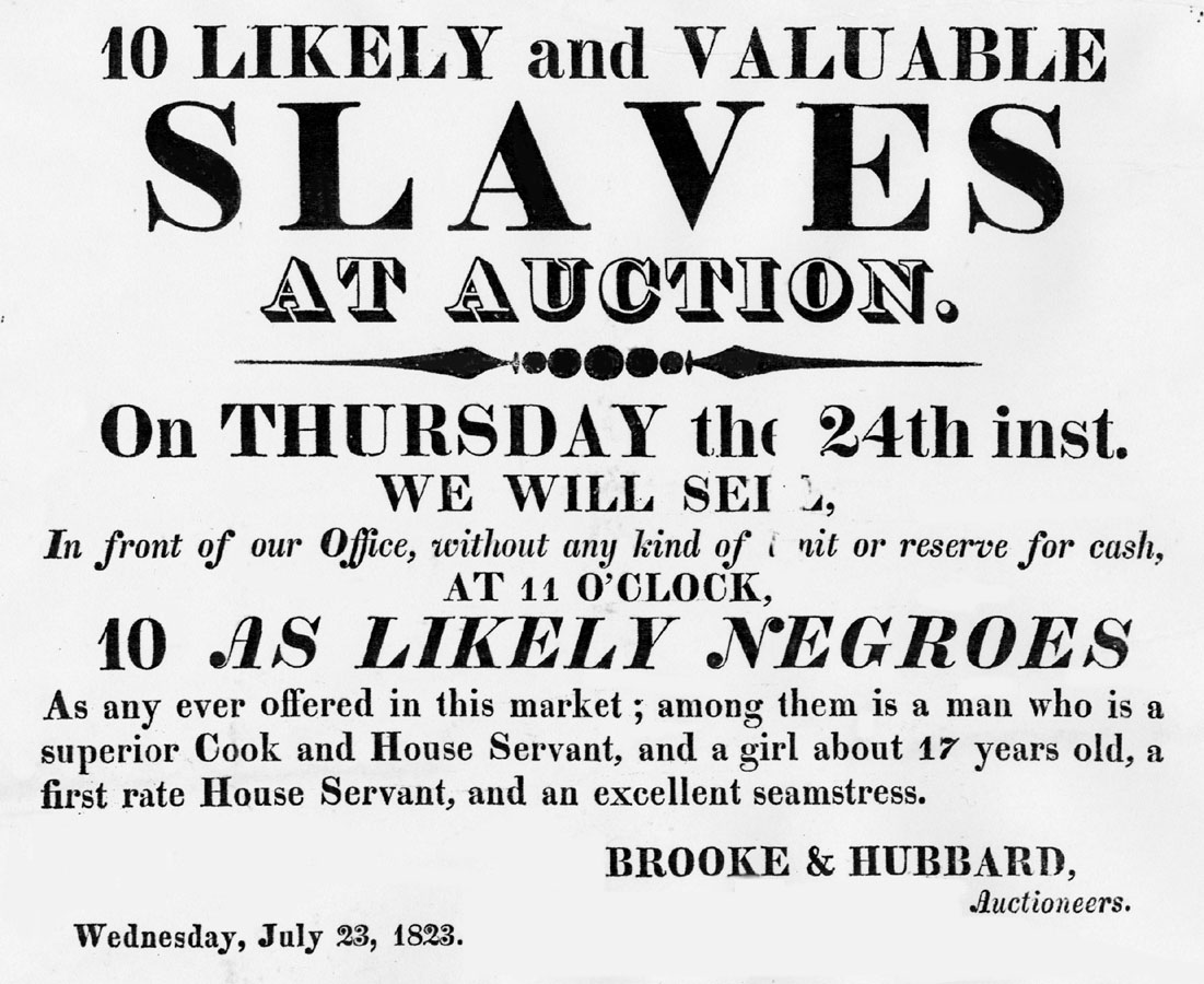 Unbelievable American Slave Sale and Auction Ads From the 19th Century ...