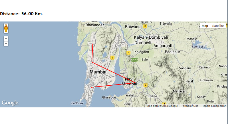 How to measure the distance of drawing route path? - Google Maps Developer
