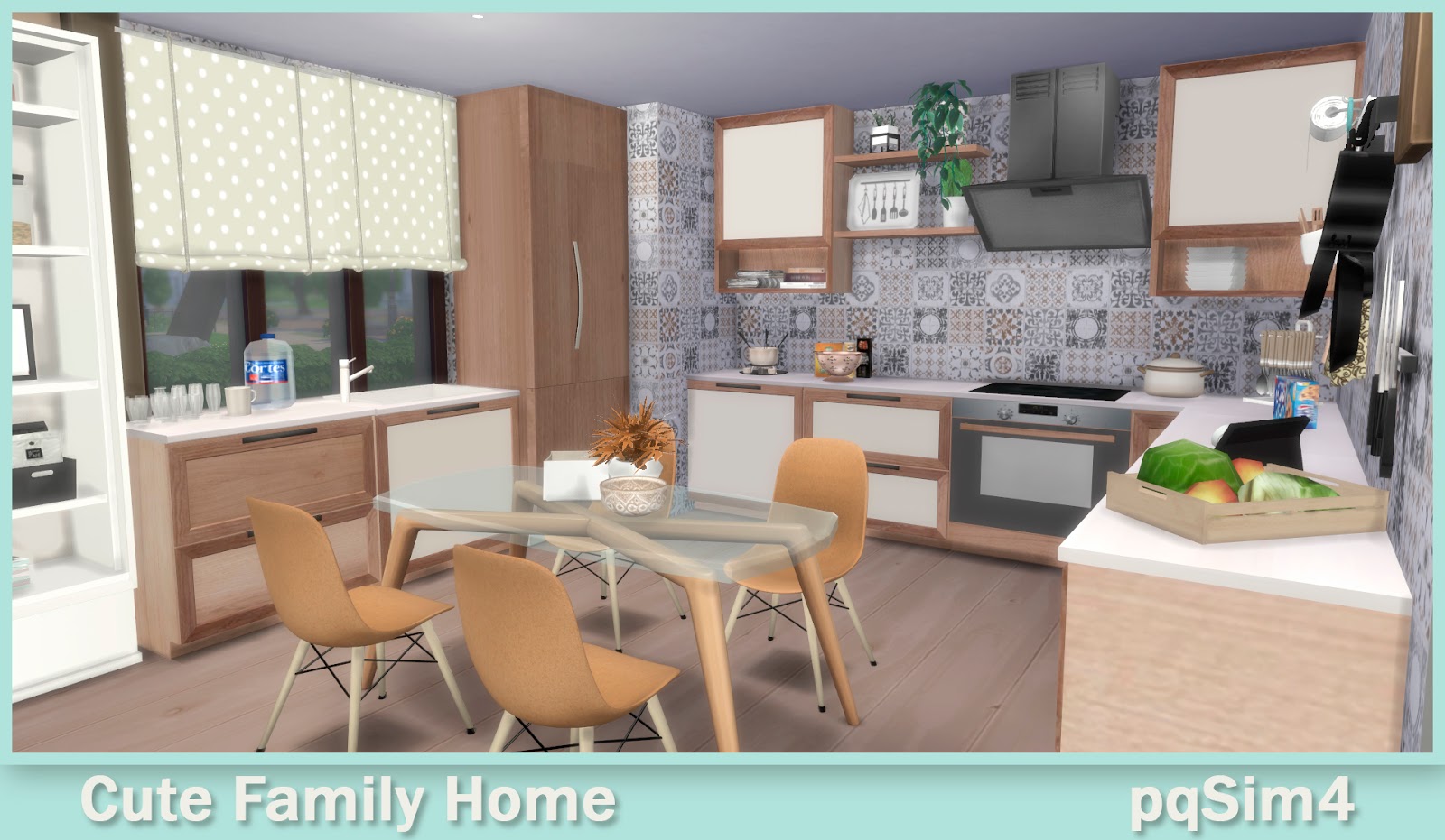 Cute Family Home. The Sims 4 Speed Build.
