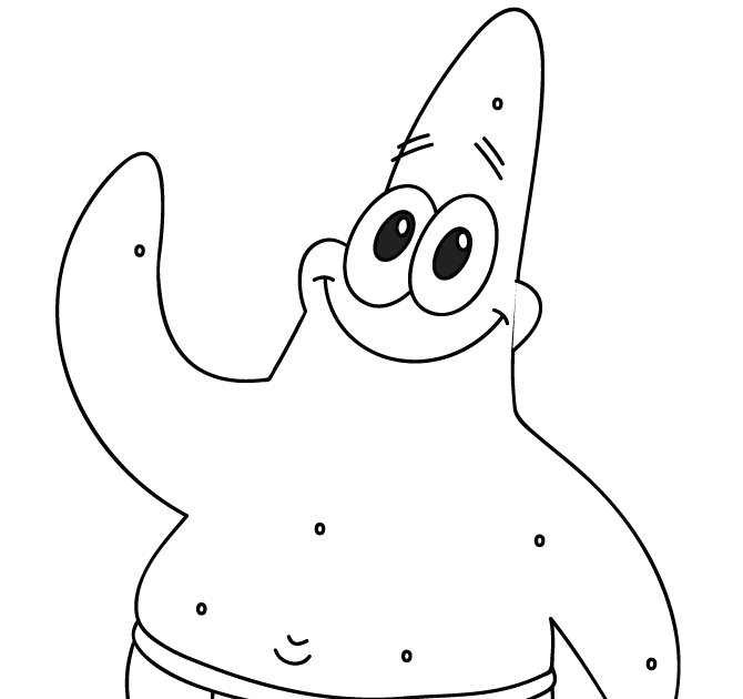 Patrick Star Coloring Page