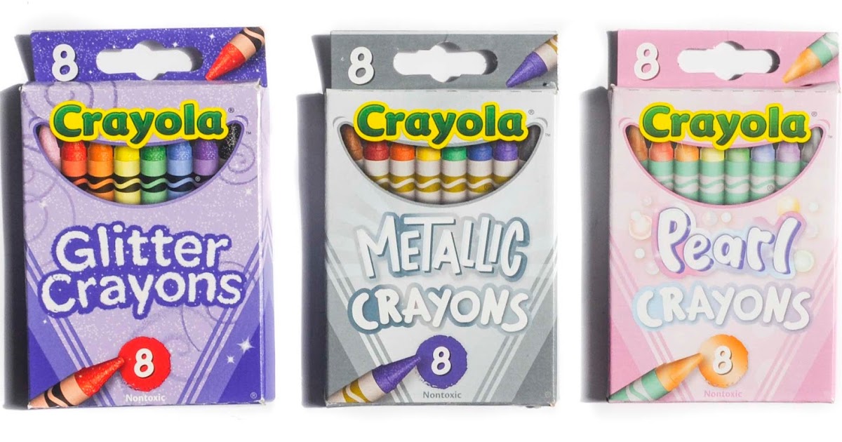 8 Count Boxes: Pearl, Glitter and Metallic | Jenny's Crayon Collection