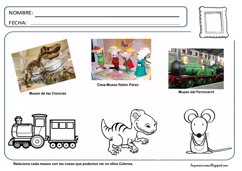 RECURSOS DE EDUCACIÓN INFANTIL: FICHAS PROYECTO MUSEO ( tercera parte)