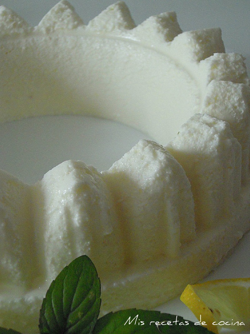 Bavarois de limón - Mis recetas de cocina