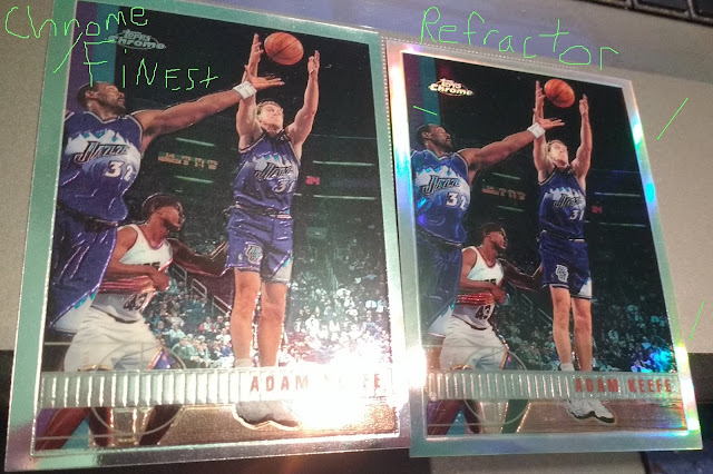 Cardboard History : How to Tell a Refractor from a basic Chrome/Finest card