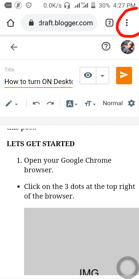 How to turn ON Desktop Mode For Android Google Chrome browser Use ...