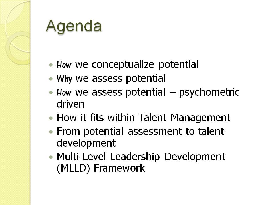 Leadership People Results: Identifying High Potential Talent