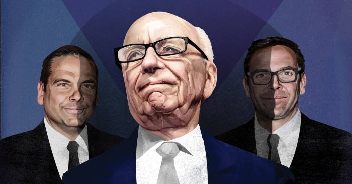 WRLTHD: Murdoch & Sons: Lachlan, James and Rupert’s $62bn empire