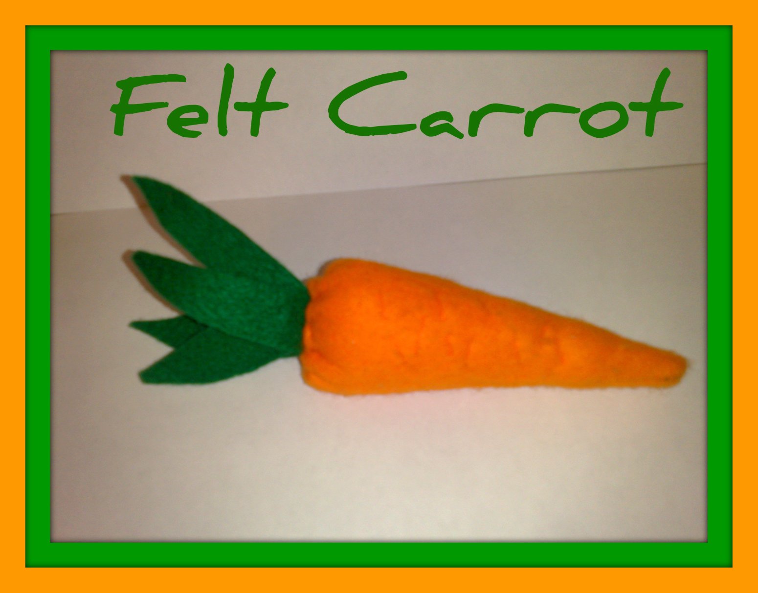 Karima's Crafts: Felt Carrots