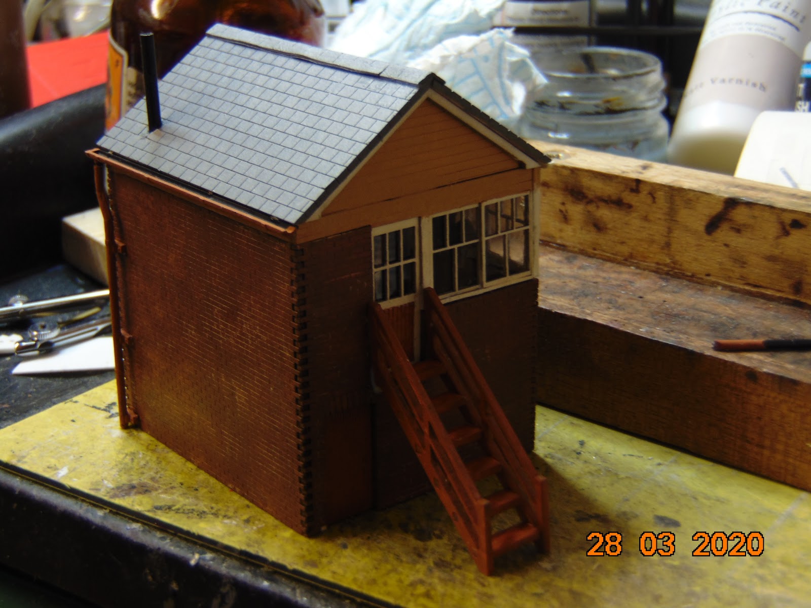 Dorset Railway Modelling: 00 gauge St Mewan Signal Box.