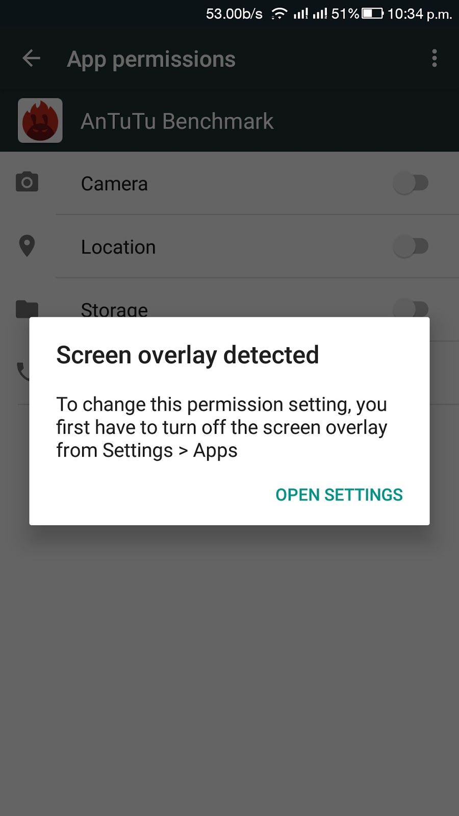 HOW TO SOLVE "SCREEN OVERLAY DETECTED" MESSAGE TURN OFF ~ Cambilt