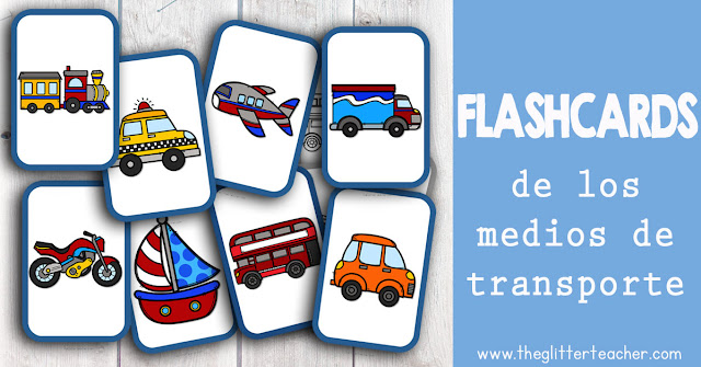 Flashcards de los medios de transporte