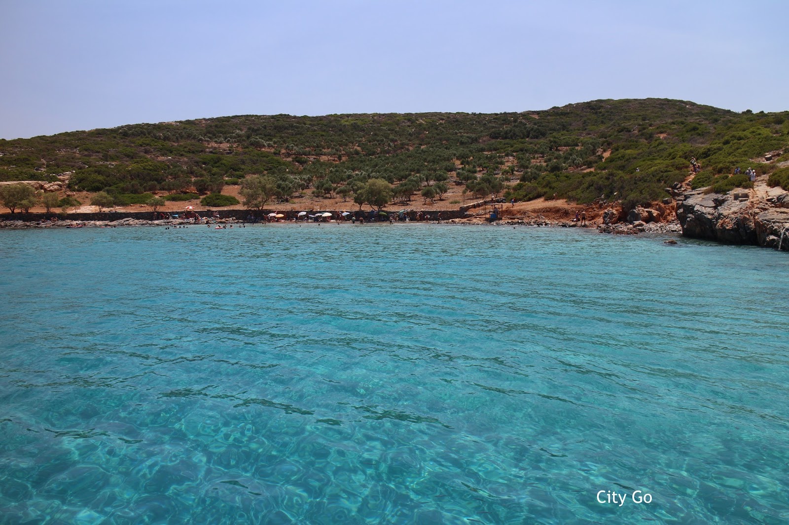Kolokytha beach, Elounda, Greece