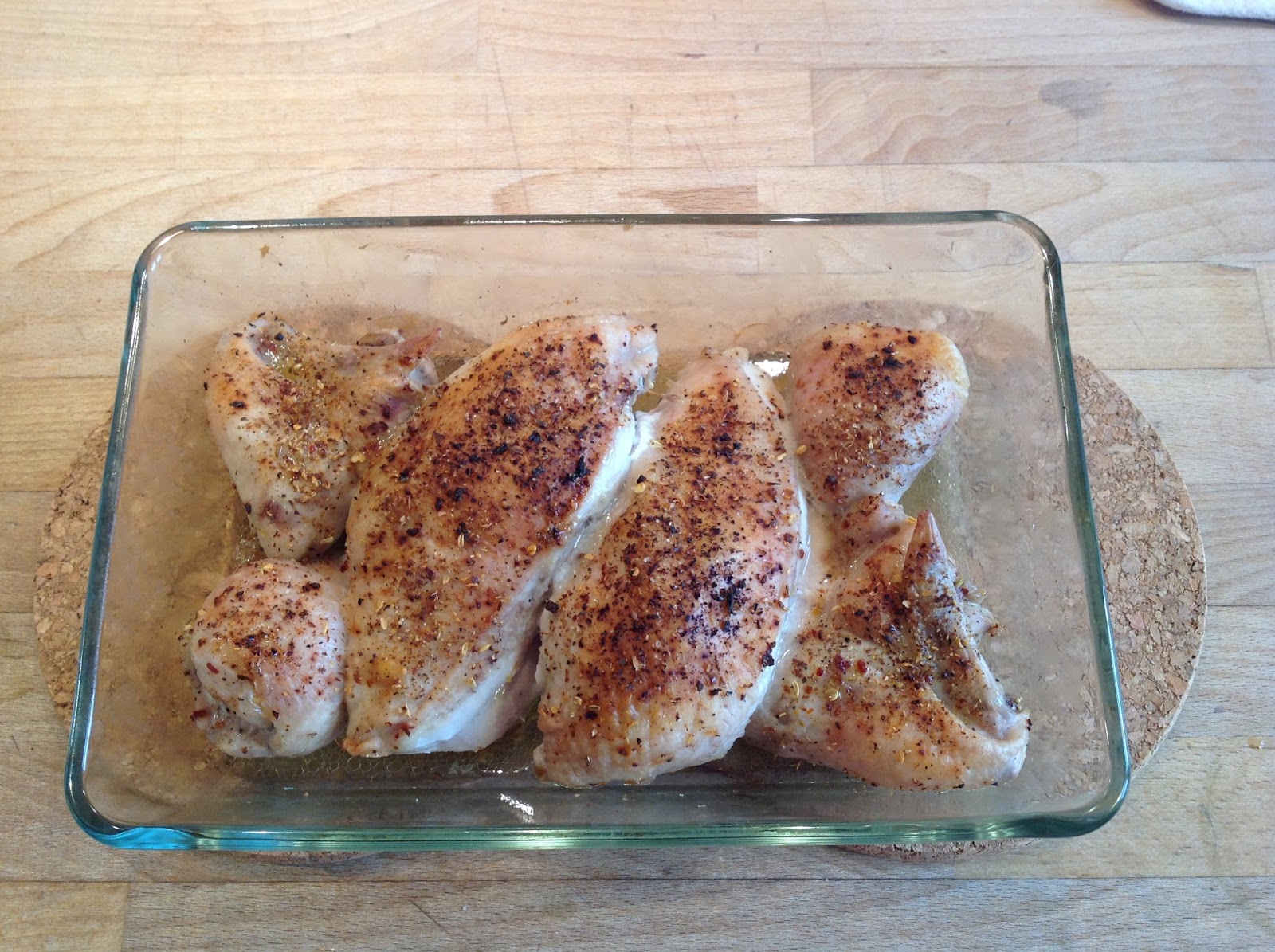 American Cooking in Denmark: Oven Roasted Chicken Lunches