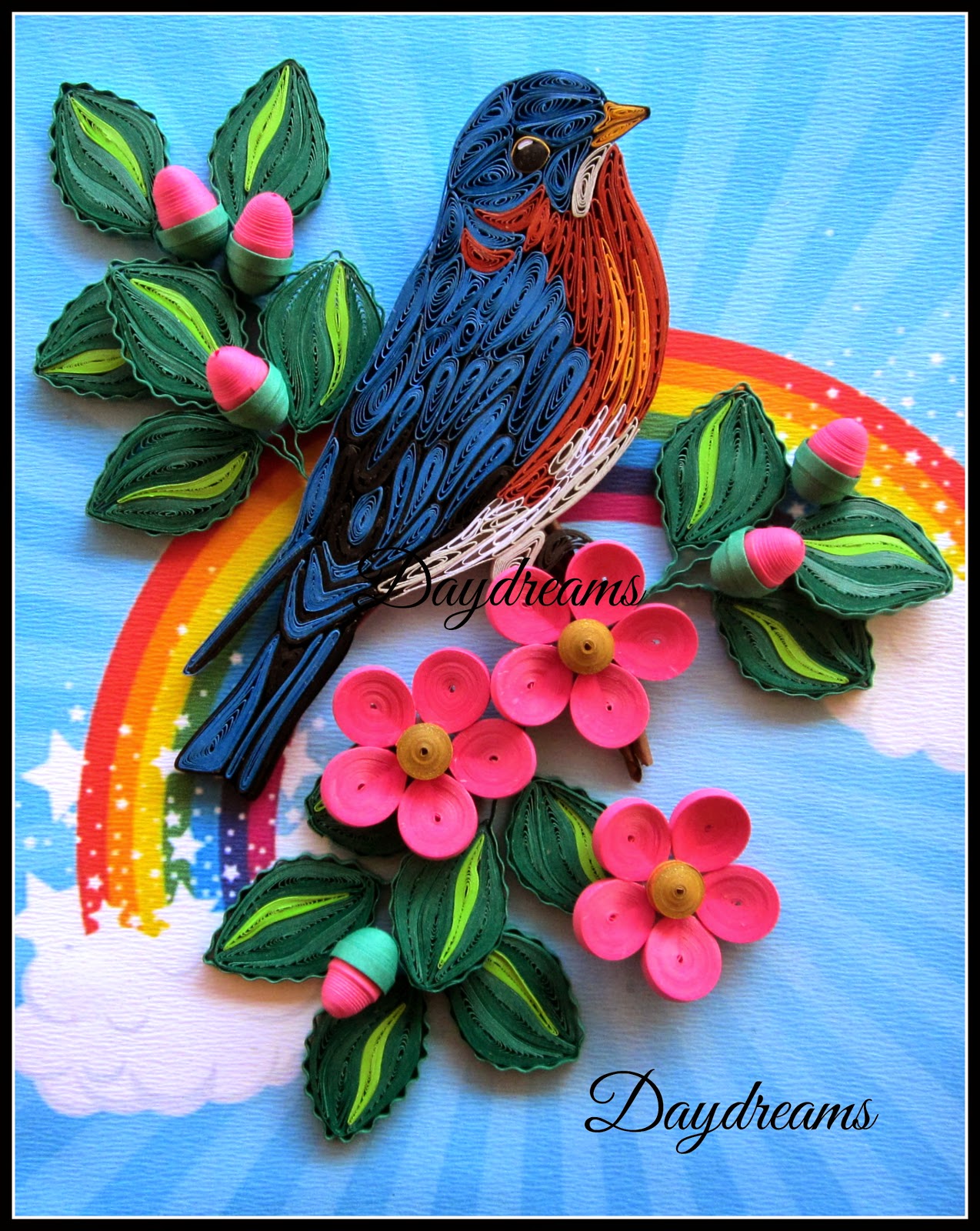 Daydreams Quilled Blue Bird