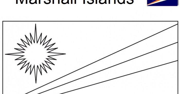 Geography Blog: Marshall Islands flag coloring picture