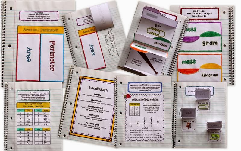 Mrs. C's Classroom: Measurement & Data Interactive Notebook