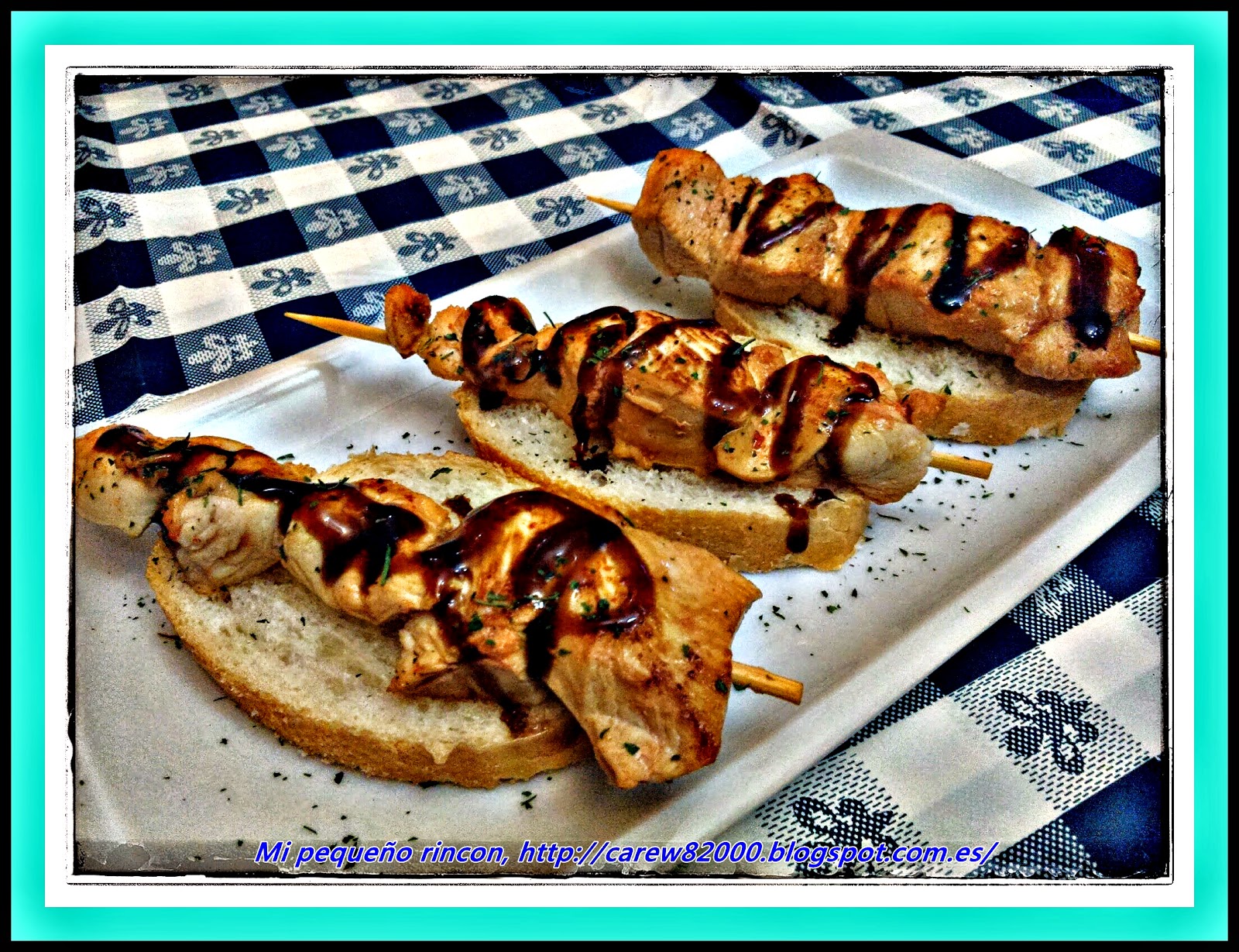 Mi pequeño rincon: Pintxo de pechuga de pollo adobada