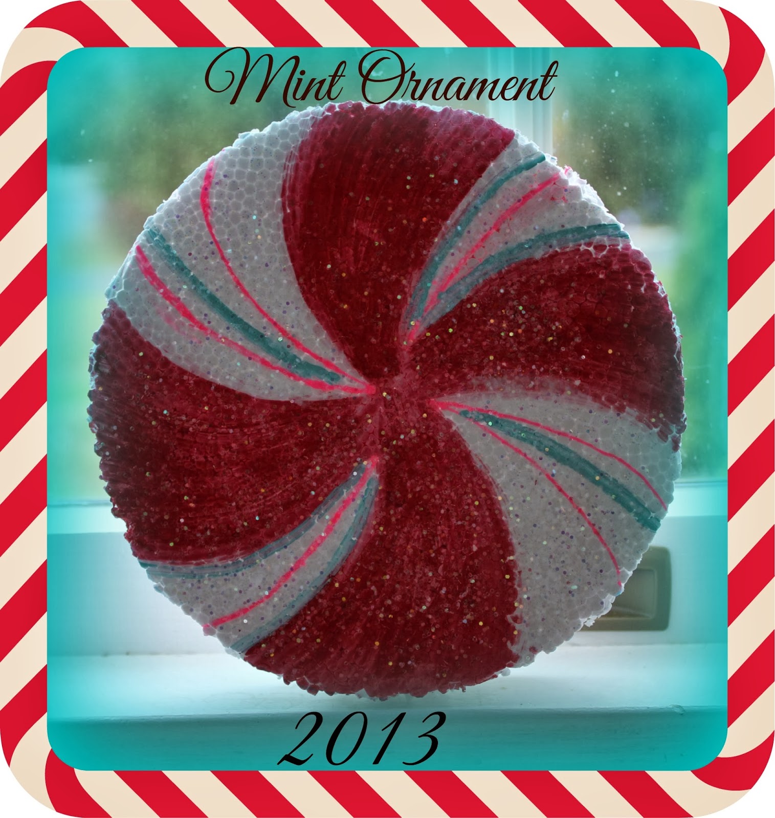 Mint Candy Decorations Made From Recycled Styrofoam