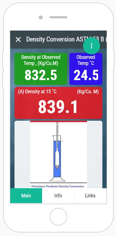 An App for Petroleum products Density conversion to 15 C from observed ...