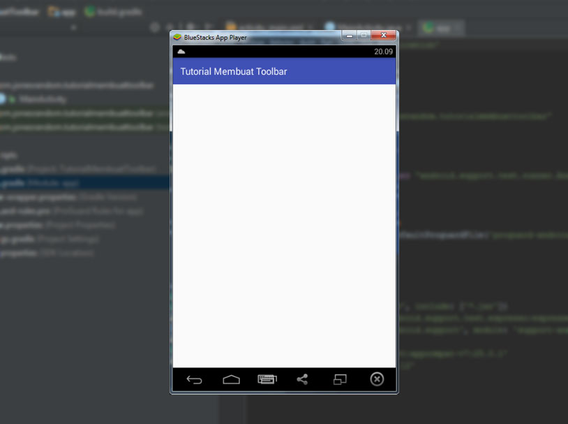 Tutorial Membuat Toolbar Dengan Android Studio