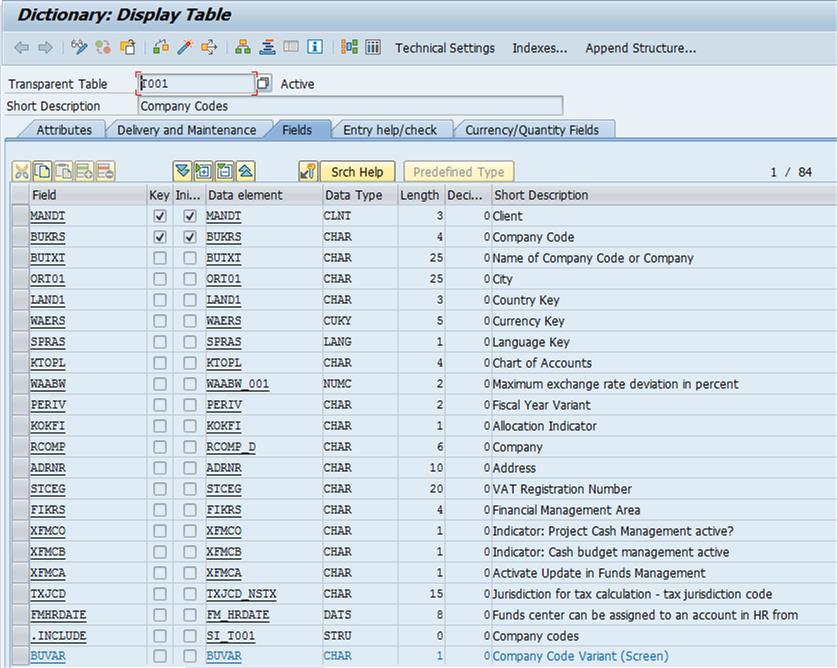 Organizational Units - Company and Company Code