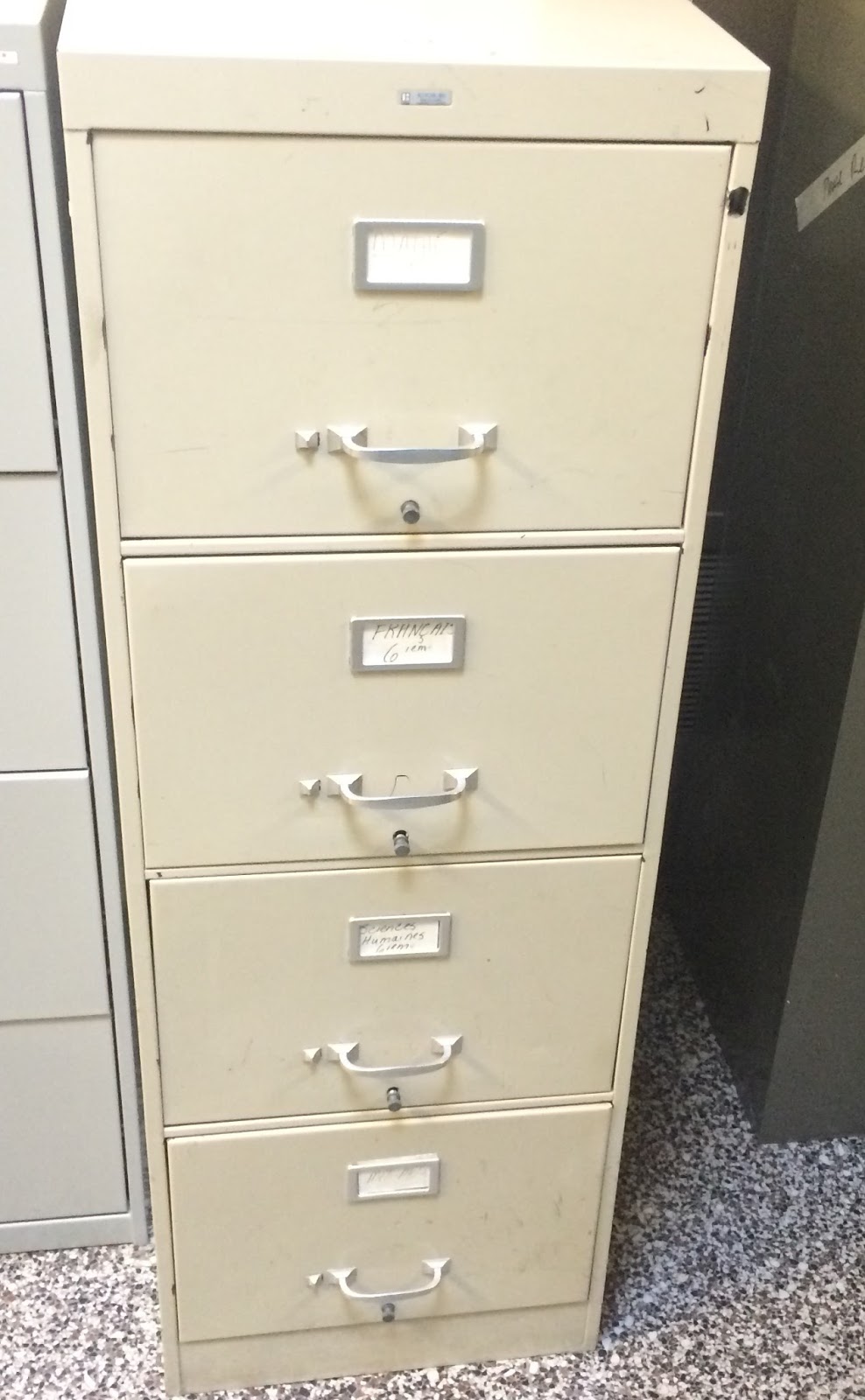 École Golden Gate Middle School: Filing Cabinets for Sale