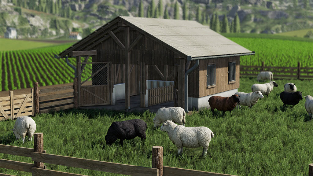 FS19 Sheep Pasture v1.1 - FS 19 & 22 USA Mods Collection