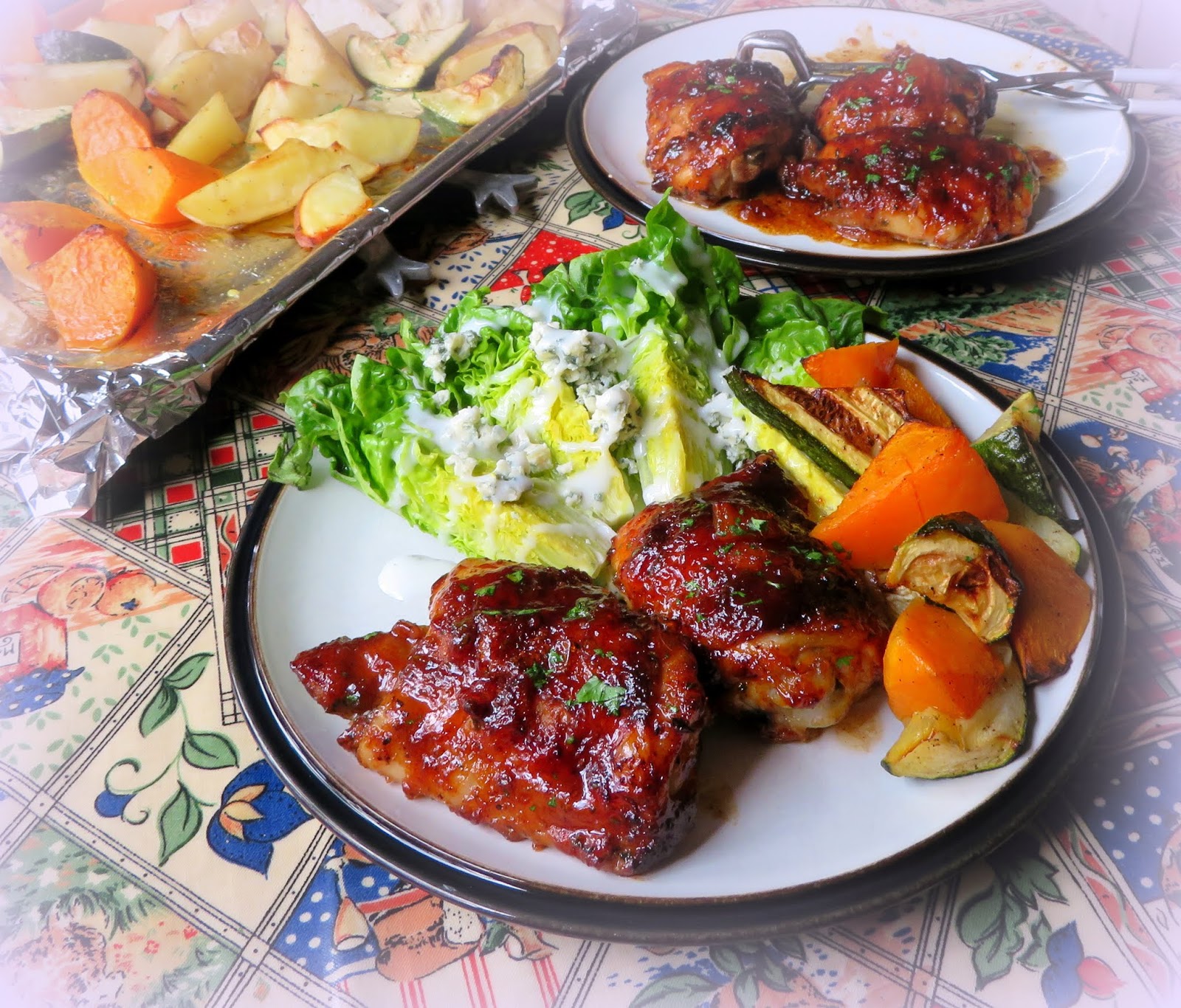 Sticky BBQ Chicken Thighs | The English Kitchen