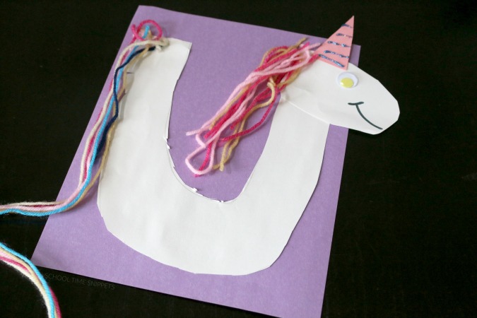 Letter U Unicorn Craft | School Time Snippets