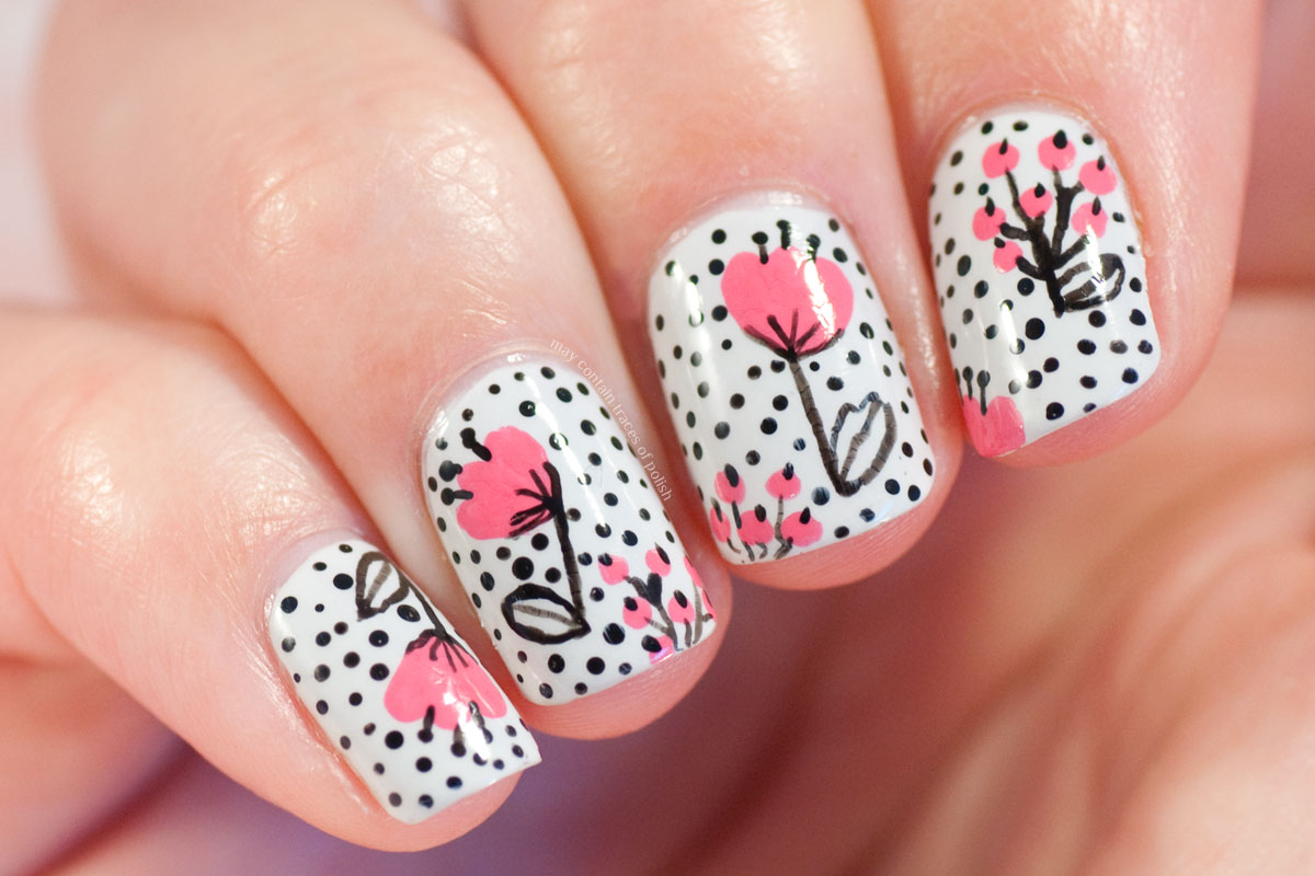 Playful Pattern Nail Art Design - May contain traces of polish