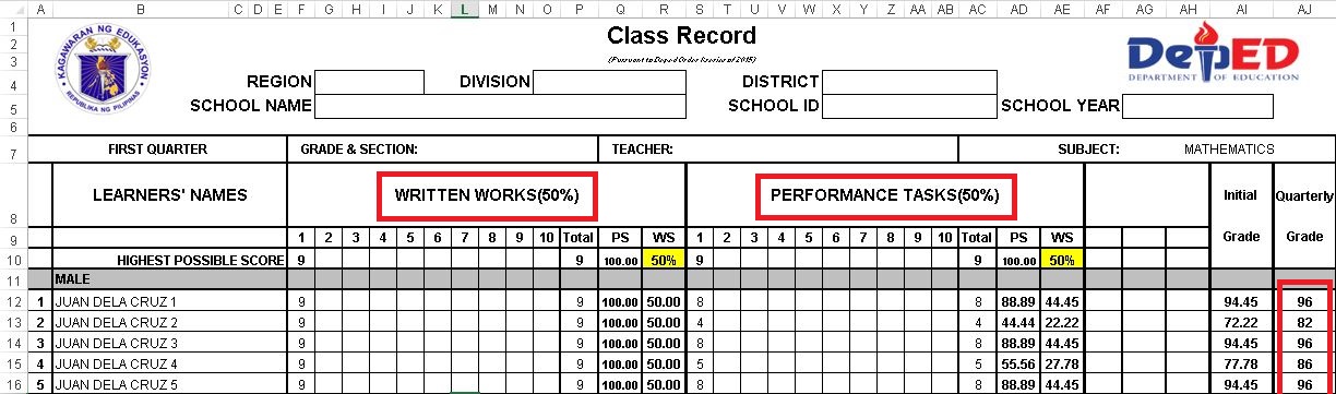 New Grading System with Automatic Certificates for Grade 1 to Grade 12