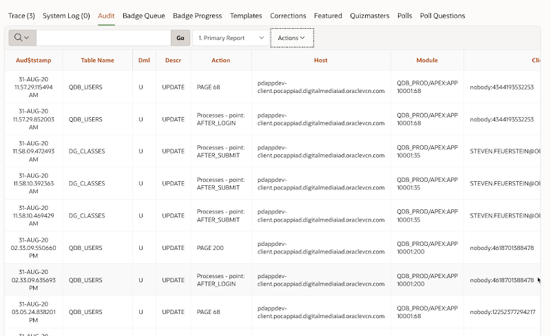 Implementing Enhanced Table Auditing In The Oracle Dev Gym LaptrinhX Implementing Enhanced Table Auditing In The Oracle Dev Gym LaptrinhX