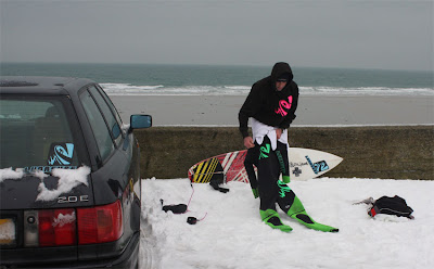 Ian Battrick: Snow Barrels Surfing Jersey Channel Islands
