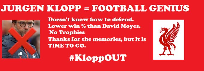 Welcome to The Eagle's View®: KloppOut Banner: Klopp Should Leave ...