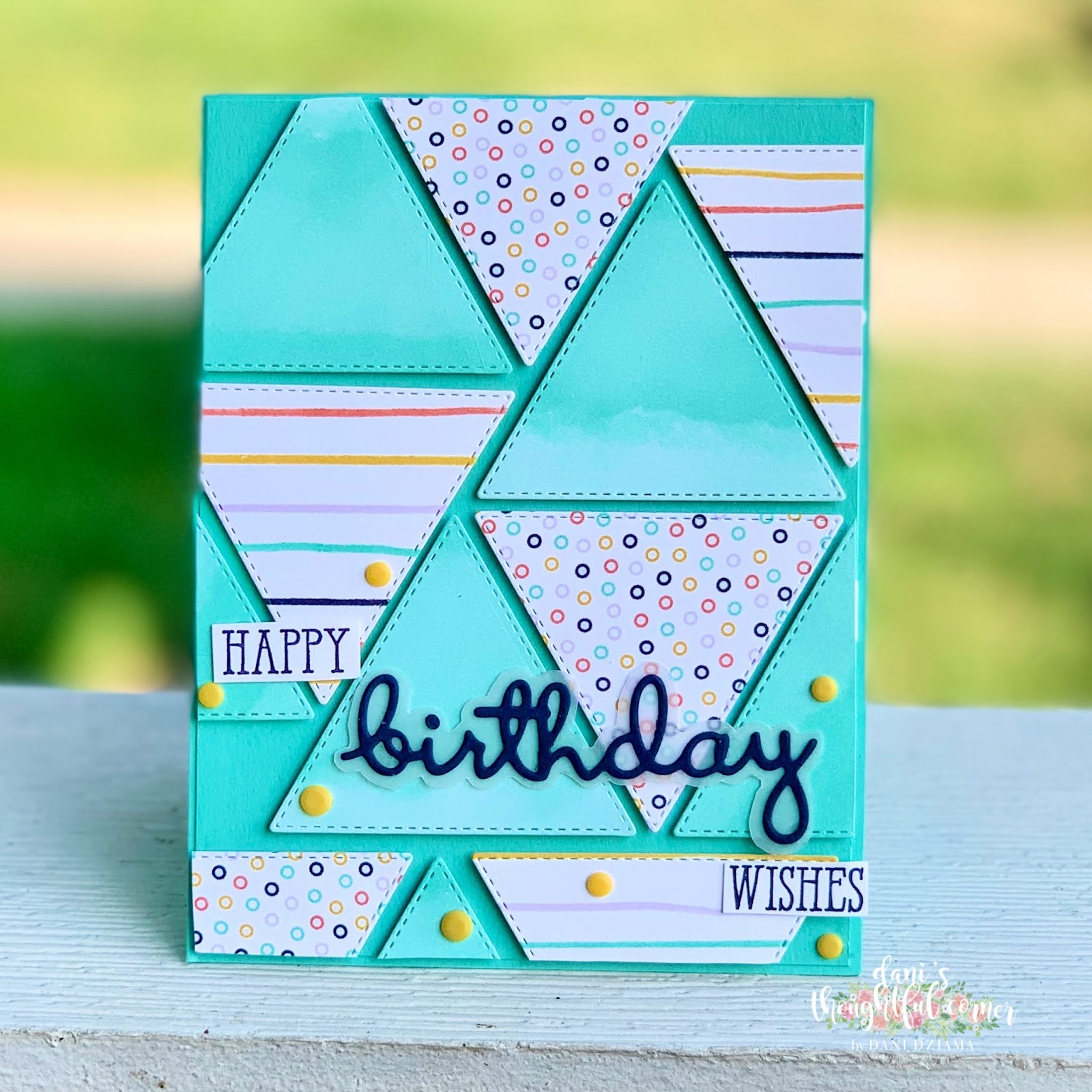 Dani's Thoughtful Corner: Stitched Triangle Dies