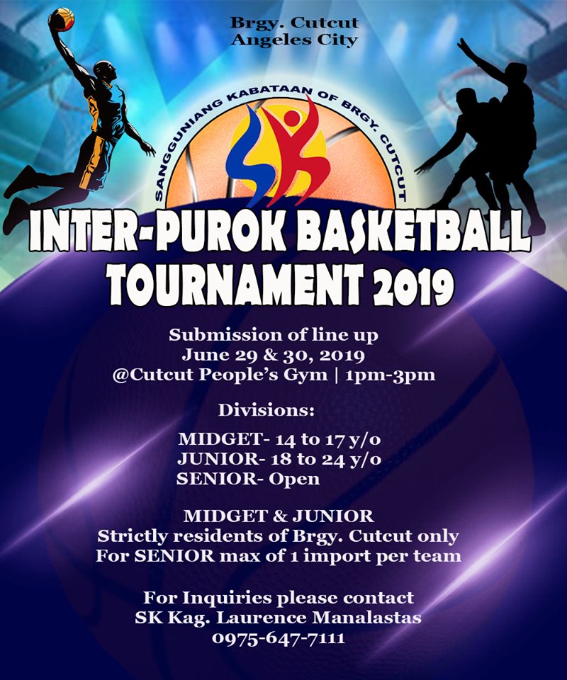 BARANGAY CUTCUT - ANGELES CITY: INTER-PUROK BASKETBALL TOURNAMENT 2019
