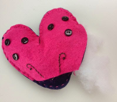 Hope & Gloria: Love Bug Pin Cushion - A Valentine's Day Make