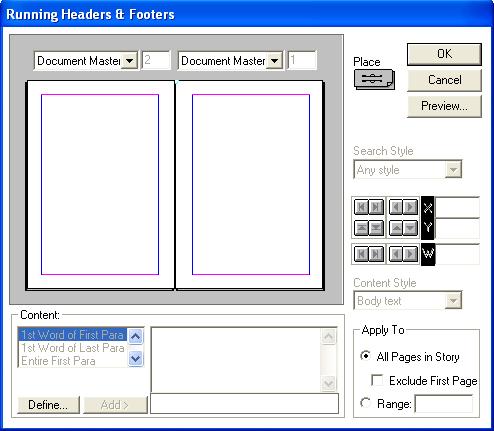 Tutorial and Techniques of Photoshop and PageMaker: Format the Header ...