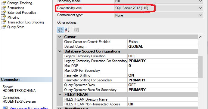 HodentekHelp: How do you find the compatibility level of a SQL Server ... HodentekHelp: How do you find the compatibility level of a SQL Server ...