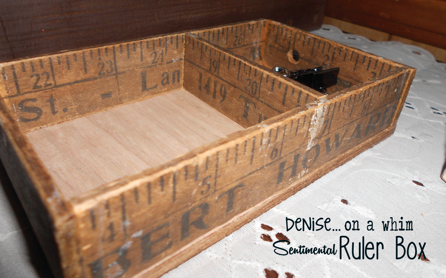 denise...on a whim: A Sentimental Ruler Box