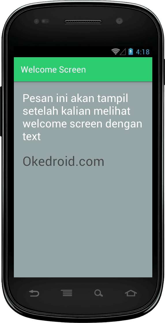 Cara Menampilkan Welcome Screen Dengan Text Android - Java Media Kita