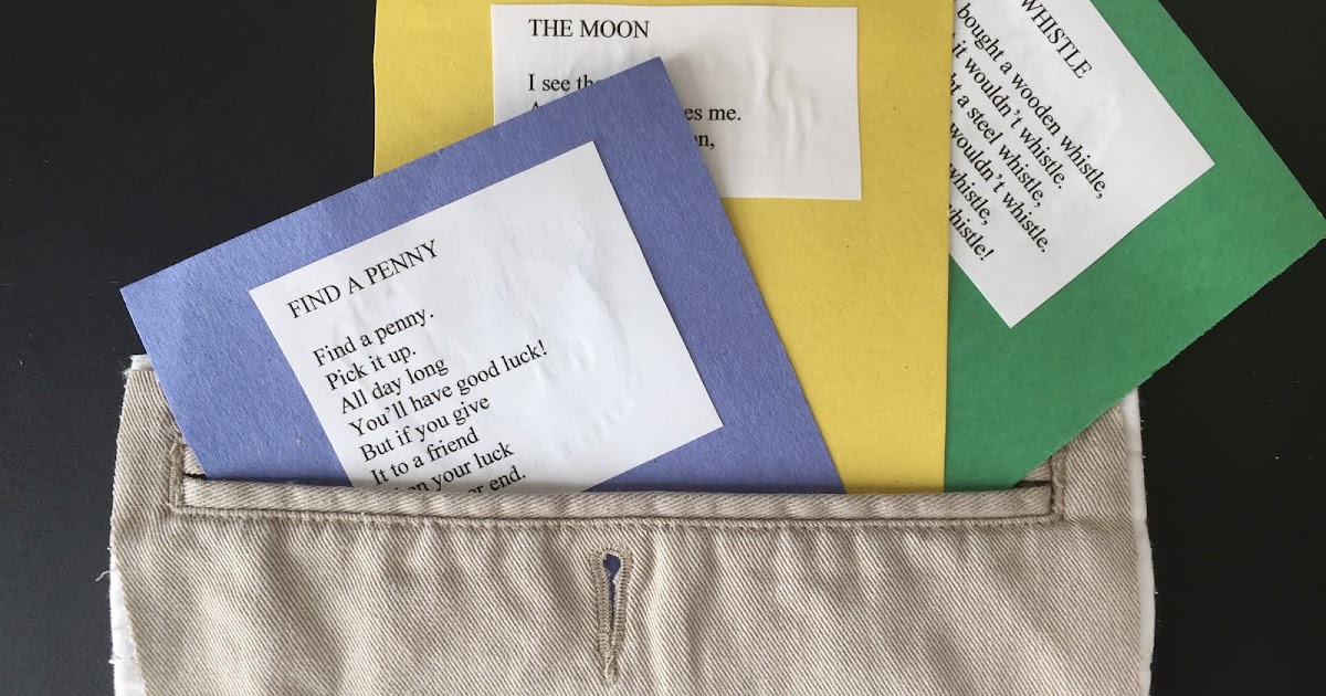 KEEP A POEM IN YOUR POCKET - Dr. Jean & Friends Blog