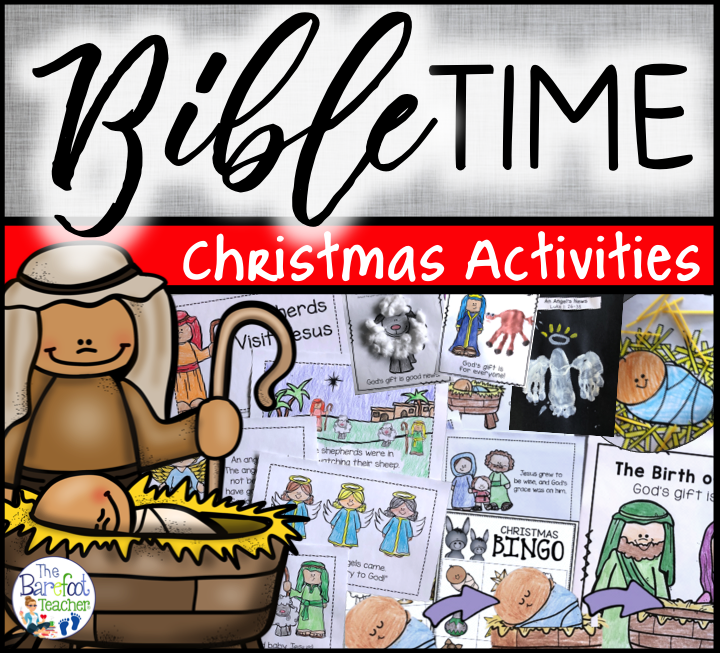 Bible Time: Nativity Christmas Activities for Kids | The Barefoot Teacher