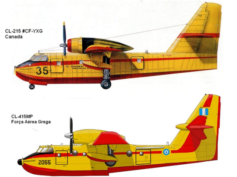 AVIÕES MILITARES: Viking (Bombardier/Canadair) (CL-515)/CL- 415/CL-215T ...