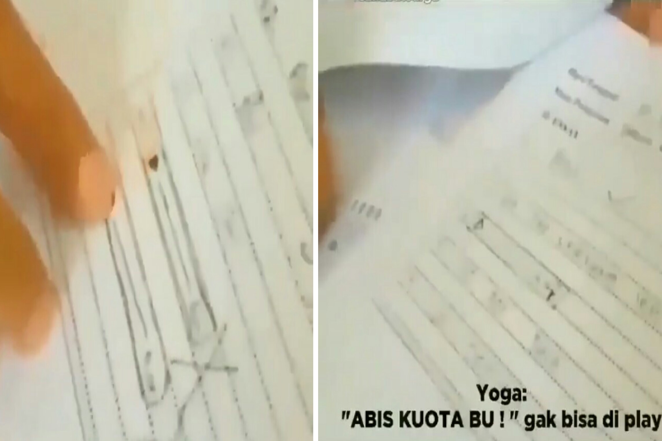 Murid Tulis Jawaban di Kertas Menggunakan Gambar Voice Note Ala Whatsapp