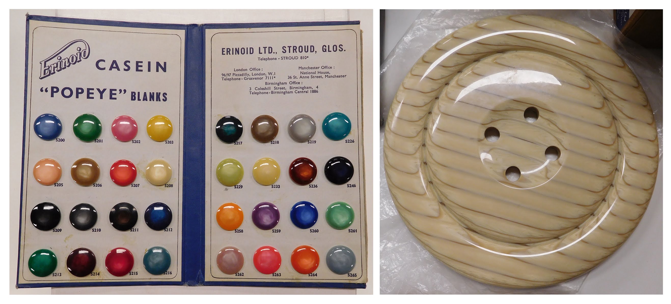 Museum of Design in Plastics: Casein