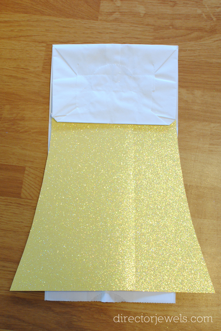 Joy from Inside Out Paper Bag Puppet