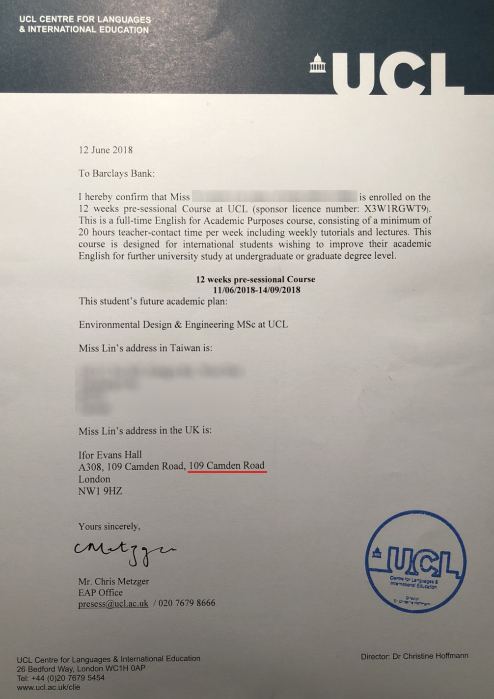 2018 UCL-How to open a bank account 倫敦大學學院 (12周 語言學校) 銀行開戶